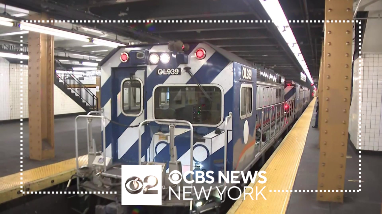 CBS New York takes an exclusive ride on the MTA's vacuum train, used to ...