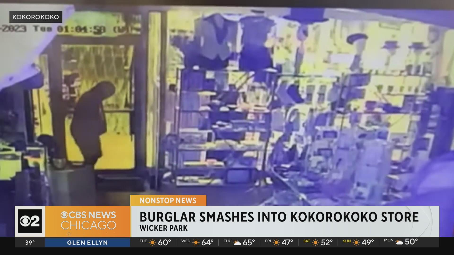 Burglar breaks into Wicker Park vintage clothing store in Chicago - CBS ...