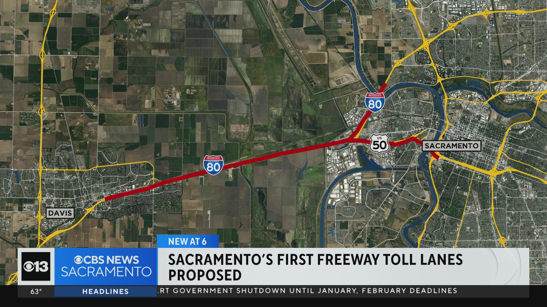 Sacramento's first freeway toll lanes proposed for I-80, Highway 50 ...