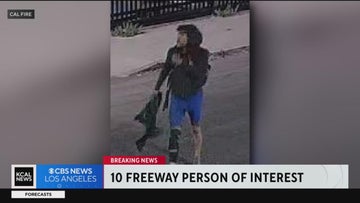 Investigators release images of "person of interest" in 10 Freeway ...