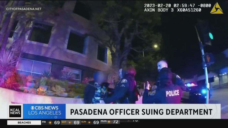 Pasadena police officer sues department for racial discrimination - CBS ...