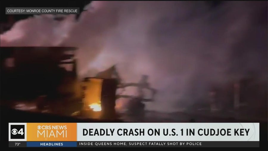 Fatal, fiery big rig crash snarls traffic on US 1 in lower Florida Keys ...
