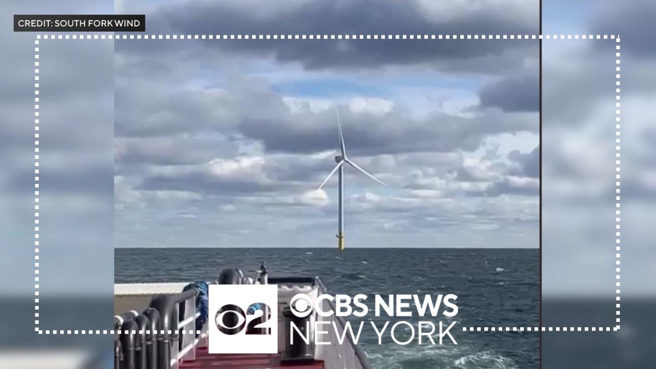 First turbine at Long Island offshore wind farm now operational - CBS ...