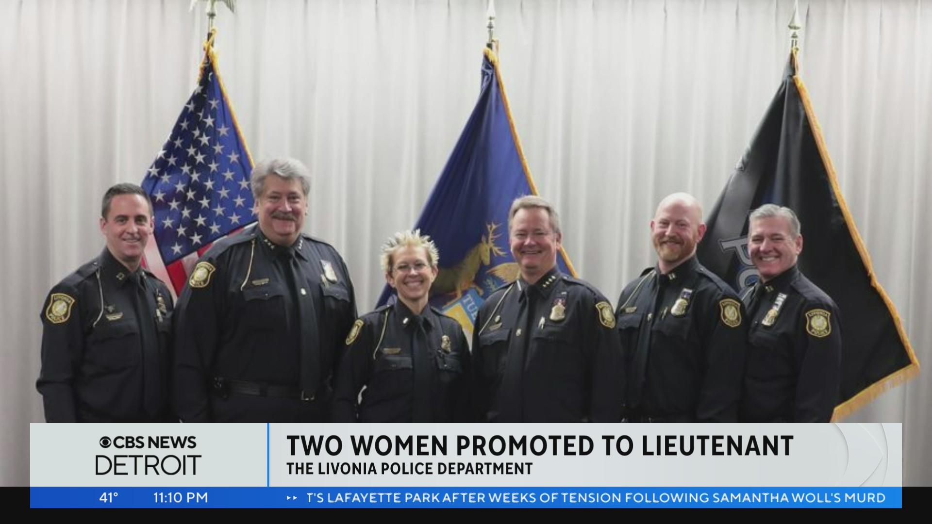 Two female officers in Livonia make history serving as lieutenants at ...