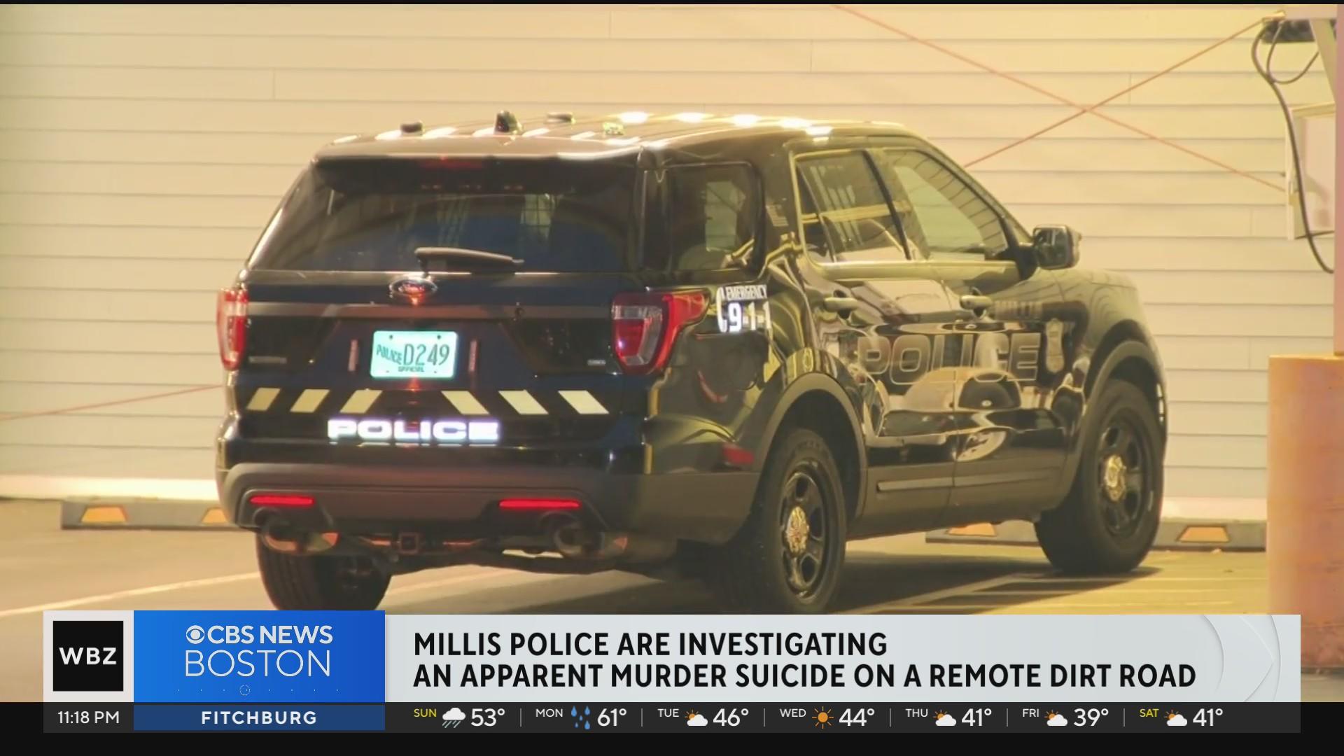 Millis town worker finds two people fatally shot on remote dirt road ...