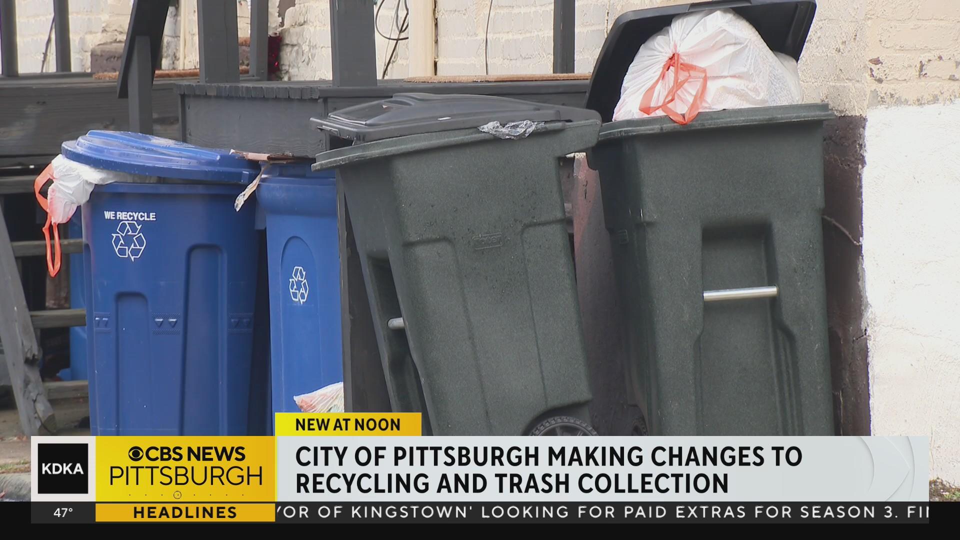 Pittsburgh announces changes to curbside trash and recycling collection ...