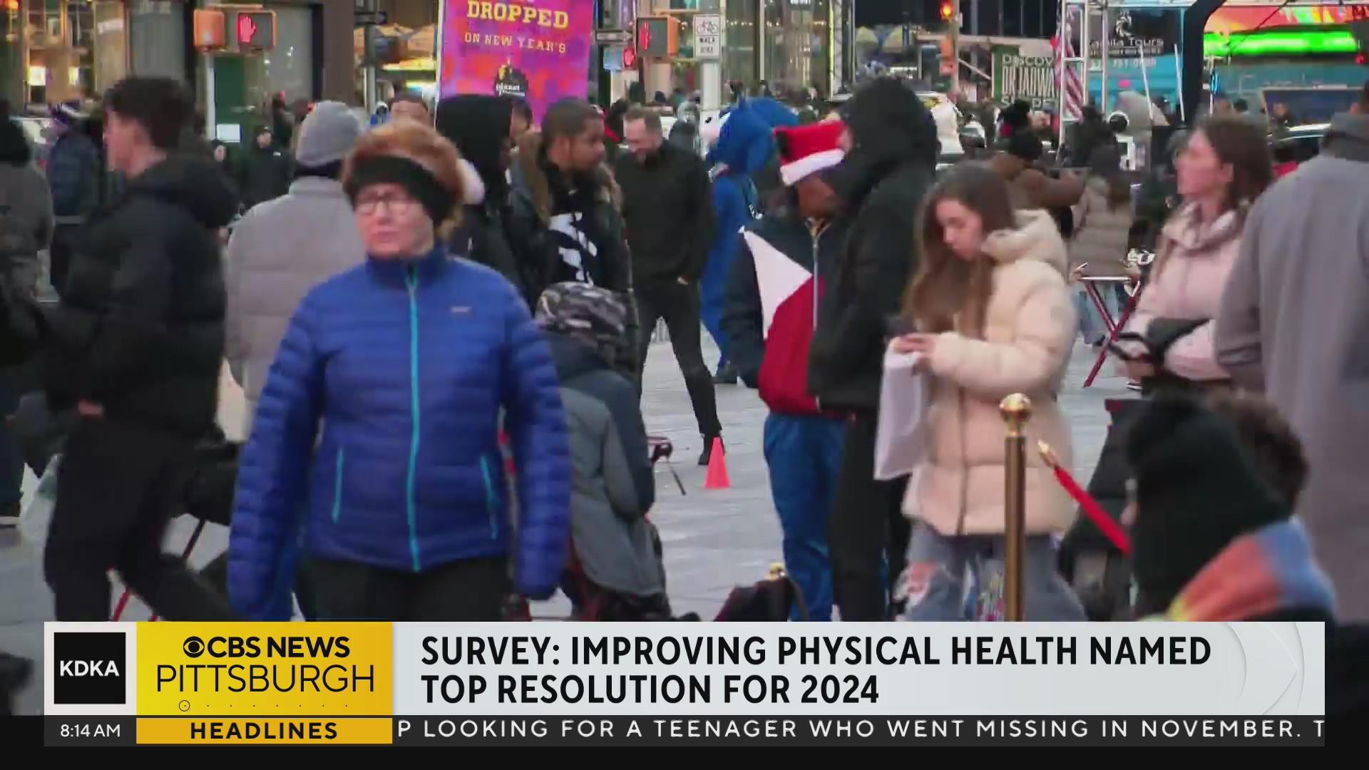 Survey: Improving physical health named top resolution for 2024 - CBS ...