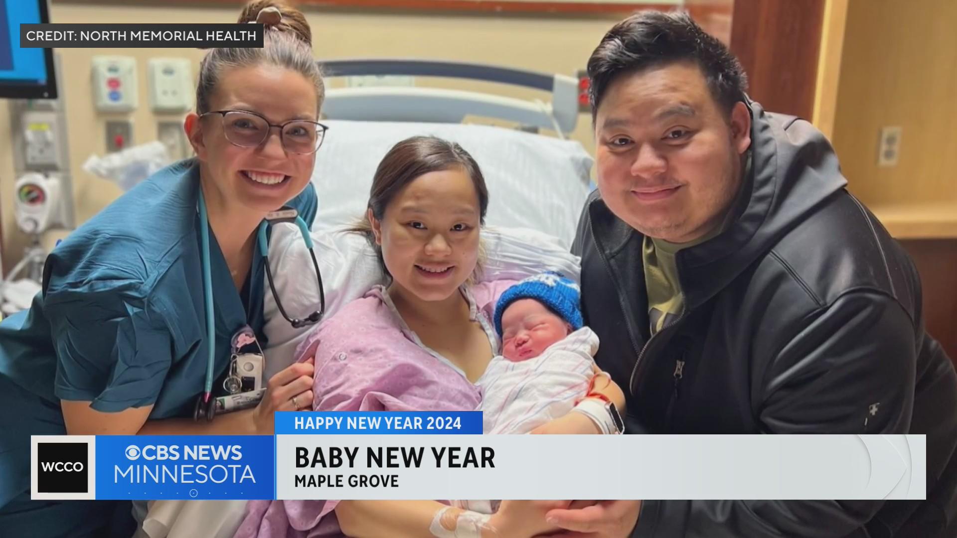 Meet the first babies born in the Twin Cities in 2024 - CBS Minnesota