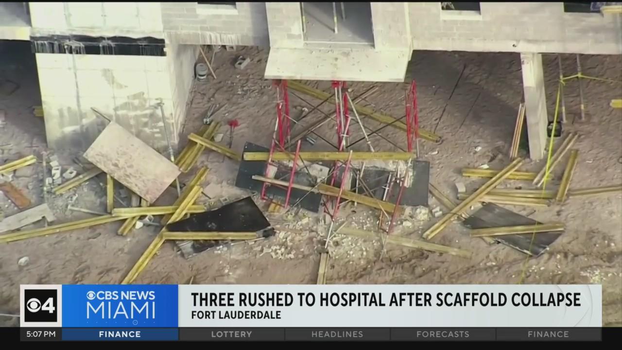 3 hurt during scaffolding collapse at Fort Lauderdale construction site ...