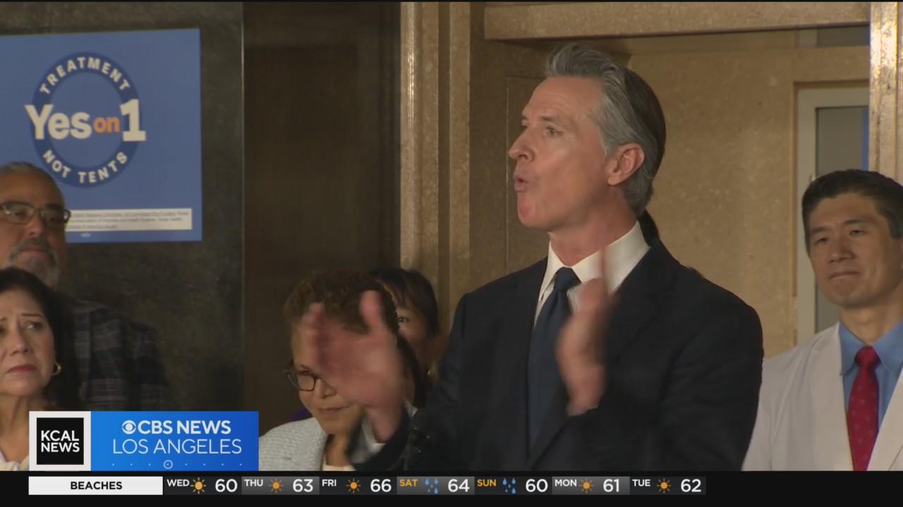 Gov. Gavin Newsom, LA Mayor Karen Bass announce mental health ...