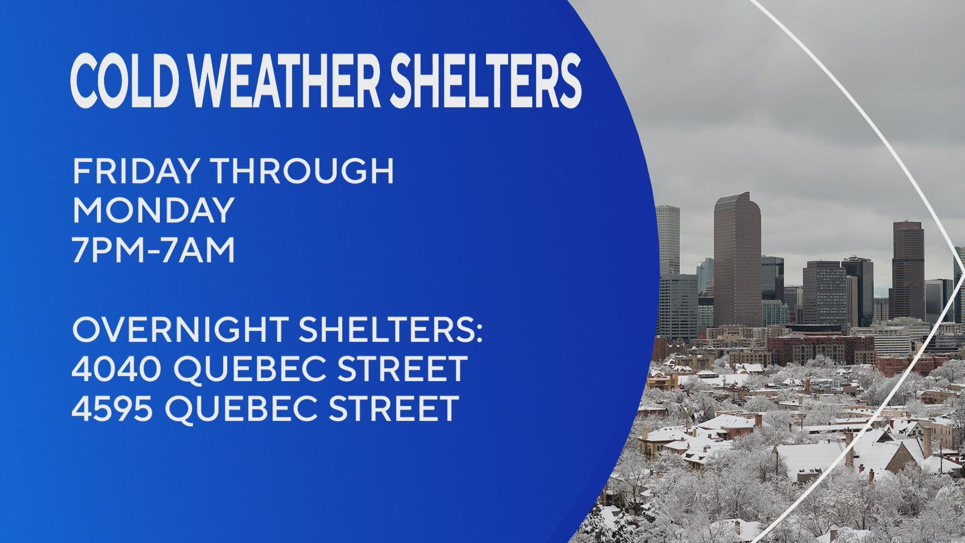 Denver activates Cold Weather Shelter plan as temperatures set to drop ...