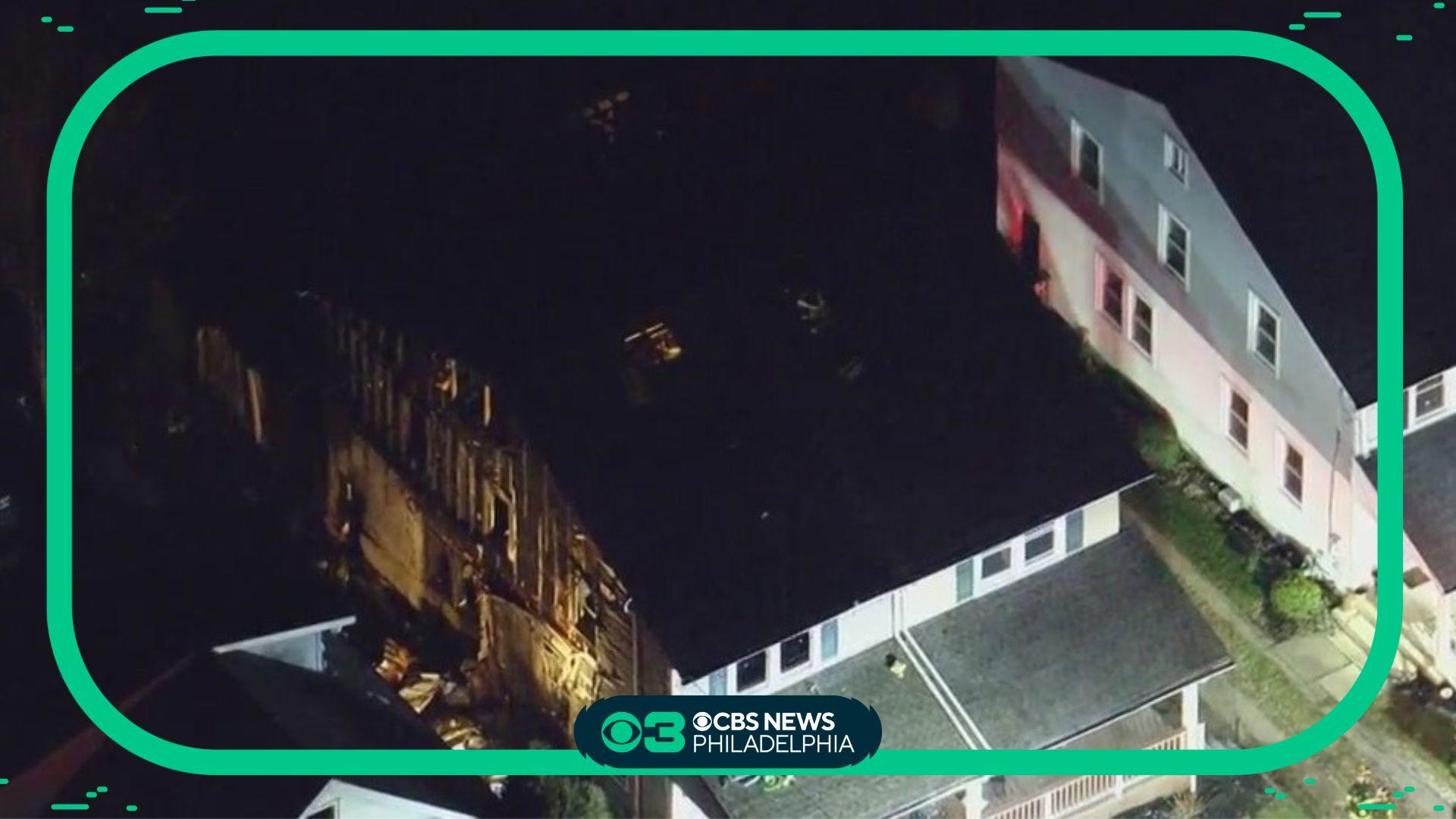2-alarm fire in Upper Darby damages 3 homes - CBS Philadelphia