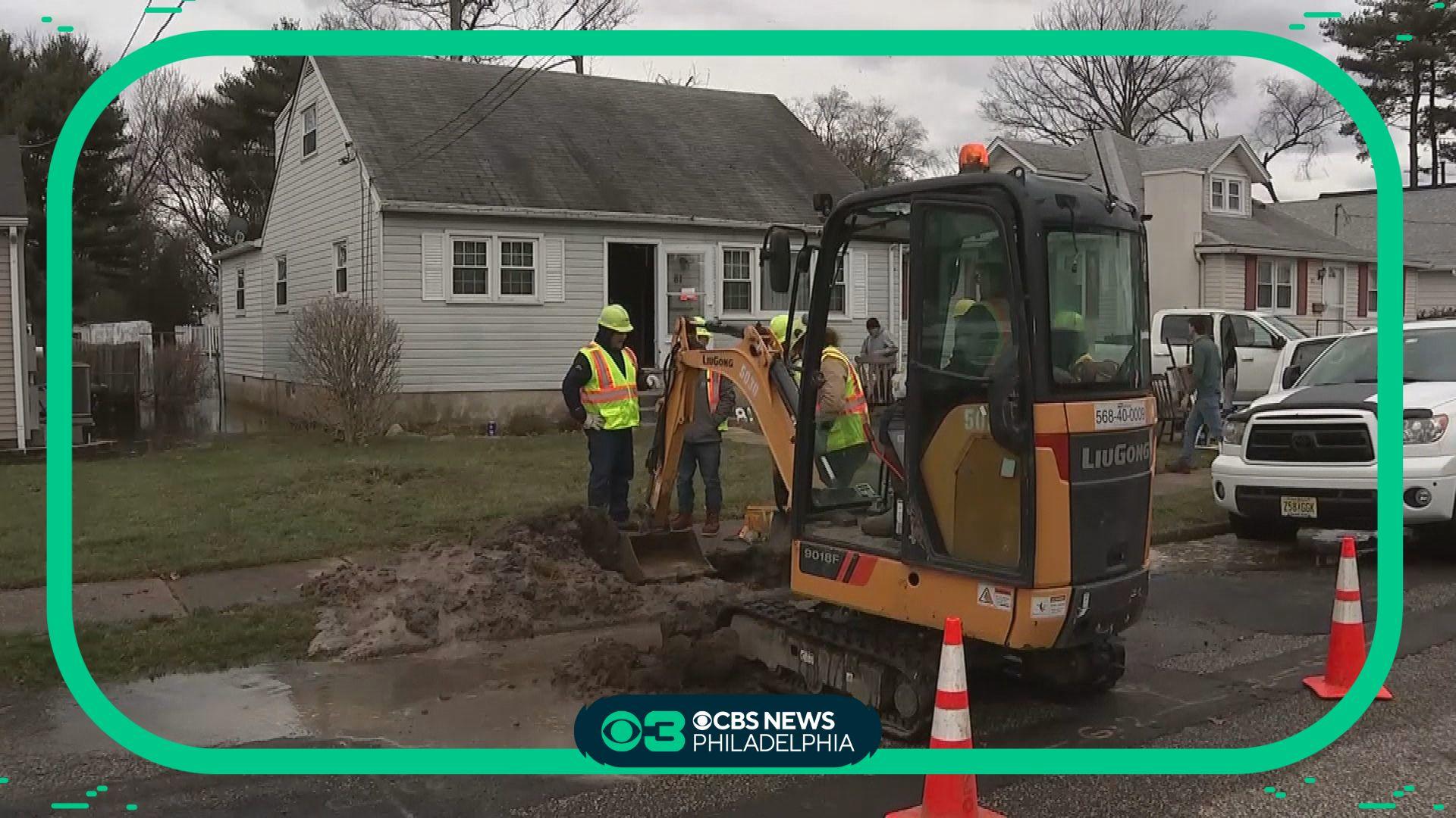 Residents deal with flooding in Delran, New Jersey, after storm - CBS ...