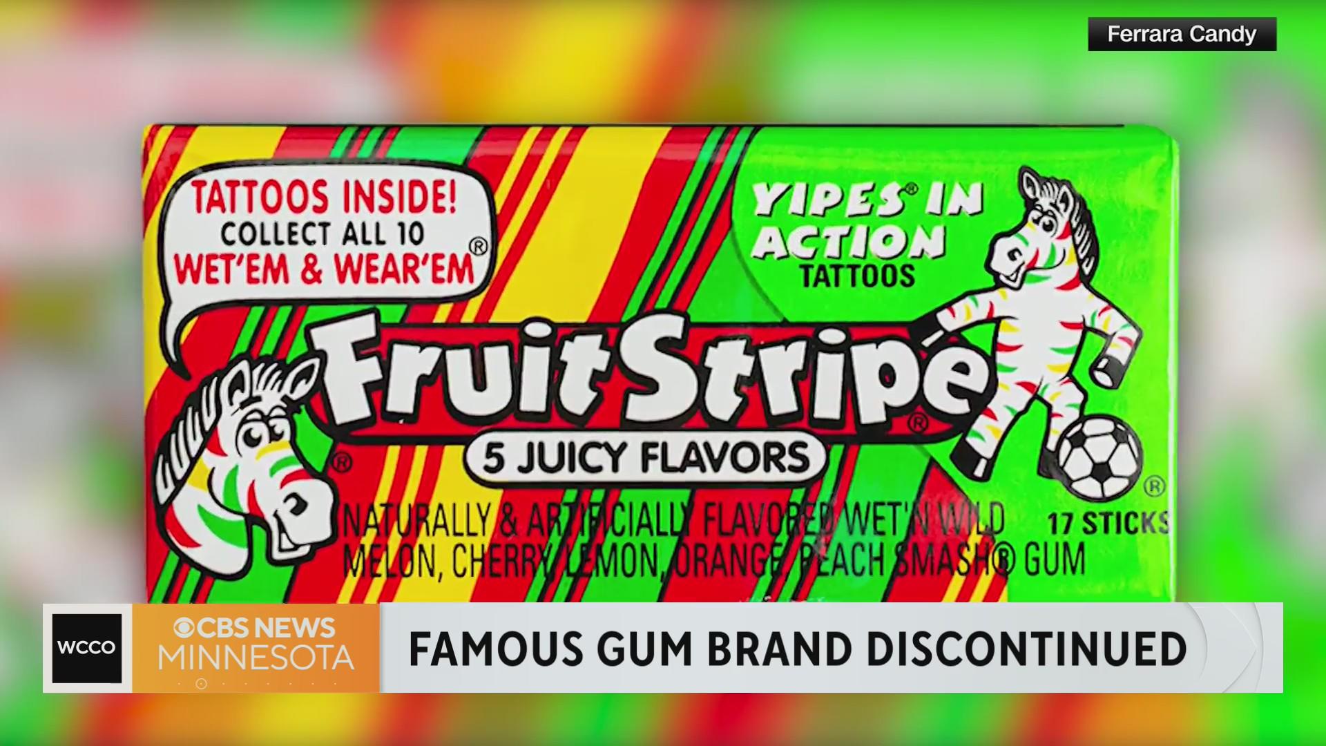 Fruit Stripe Gum and Super Bubble chewing gums are discontinued, ending ...