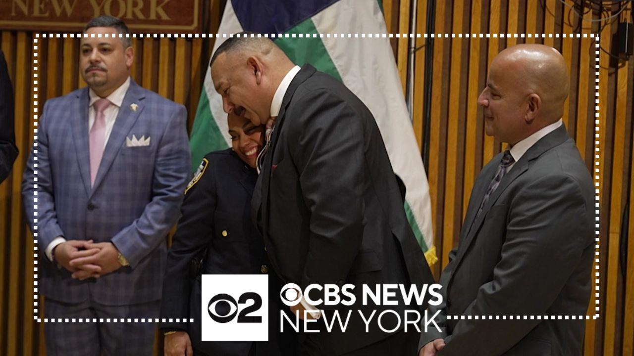 NYPD officer reunites with former detectives who saved her life nearly ...