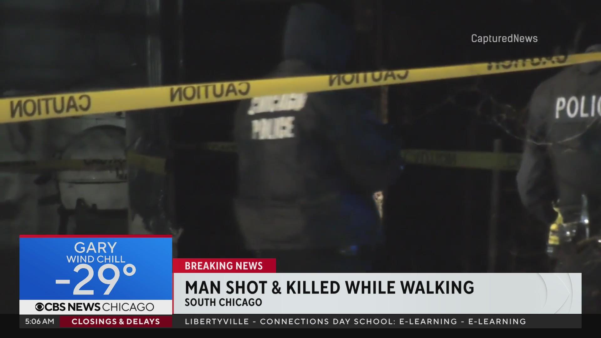 Man shot, killed while walking on Chicago's South Side - CBS Chicago