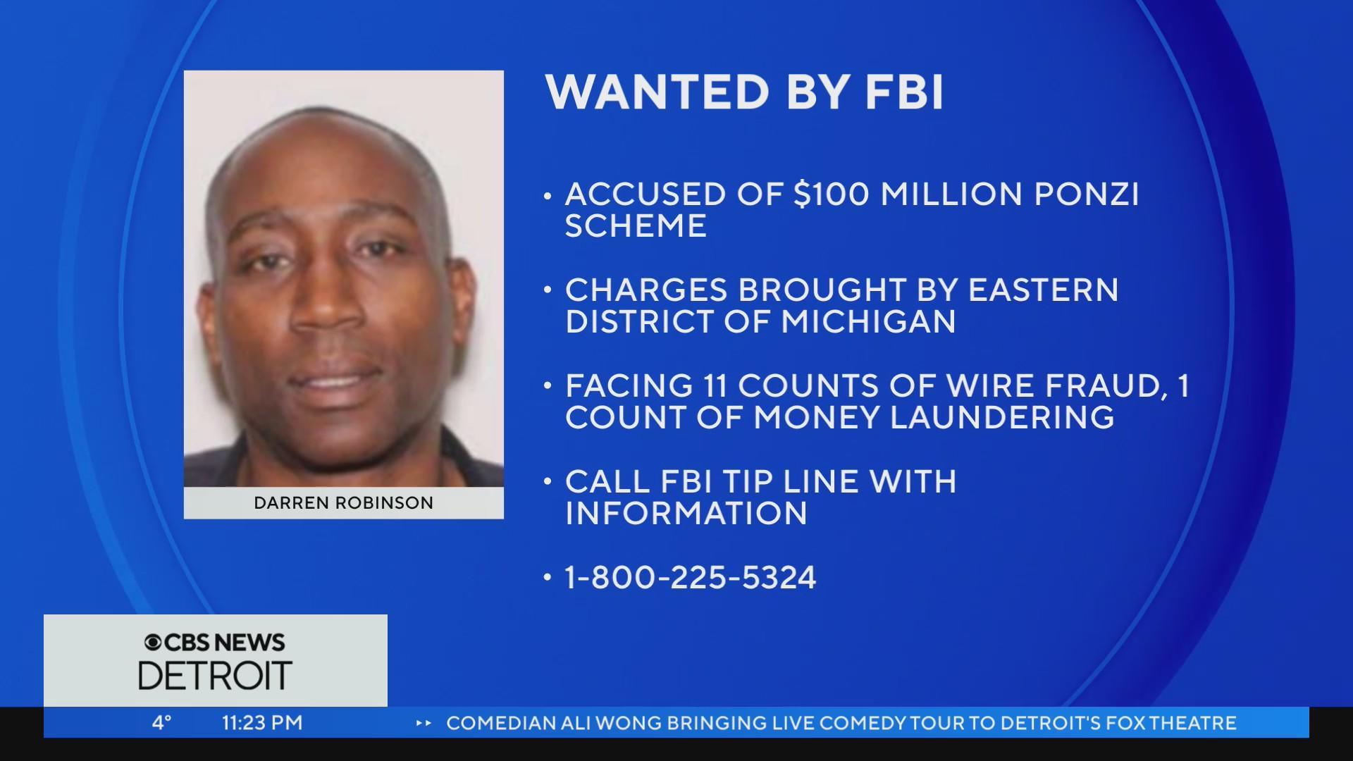 Man wanted by FBI for allegedly running $100M Ponzi scheme - CBS Detroit
