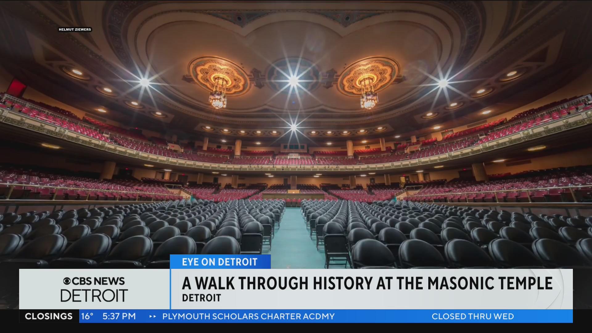 A walk through history inside Detroit's Masonic Temple - CBS Detroit
