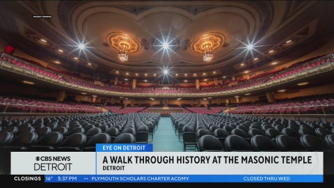 A walk through history inside Detroit's Masonic Temple - CBS Detroit