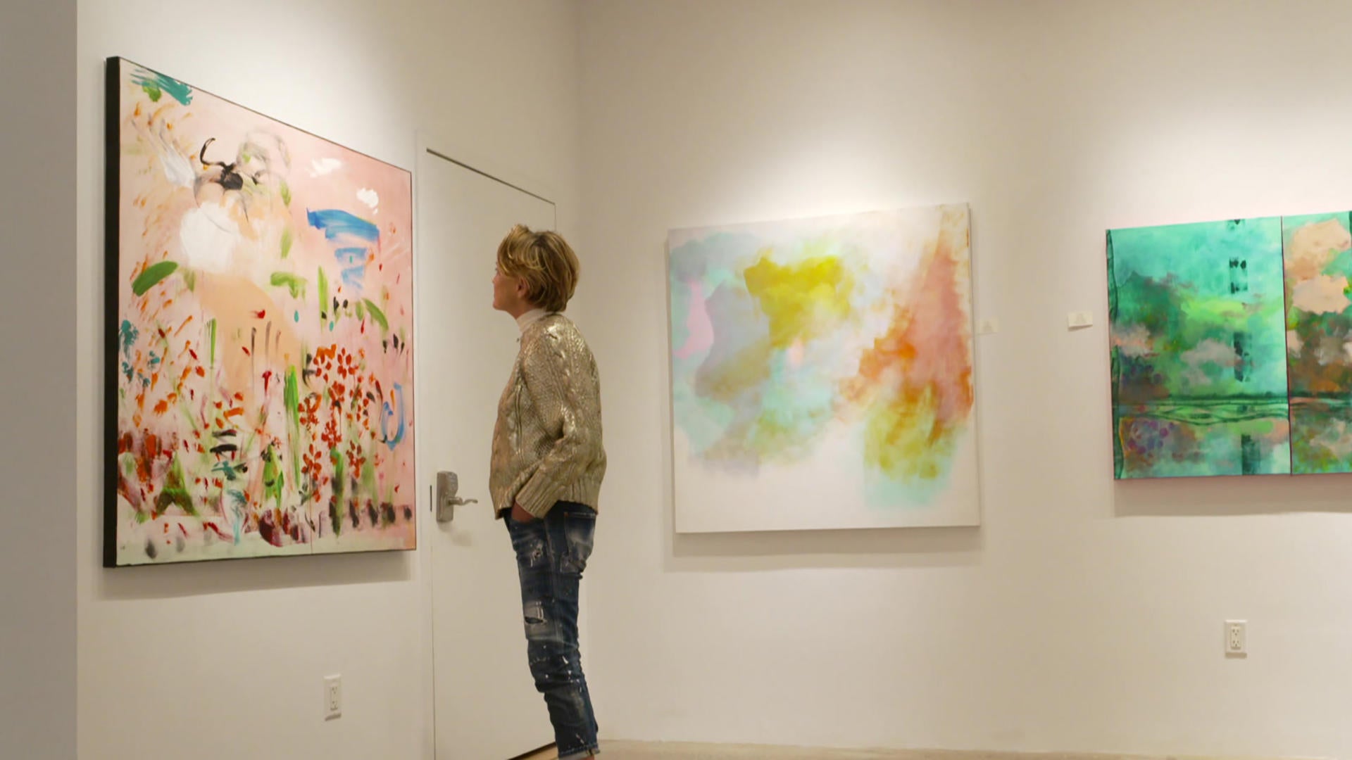 Sharon Stone, artist - CBS News