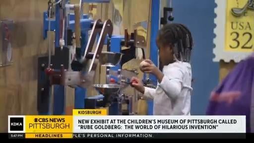 Rube Goldberg exhibit opens at Children's Museum of Pittsburgh - CBS ...