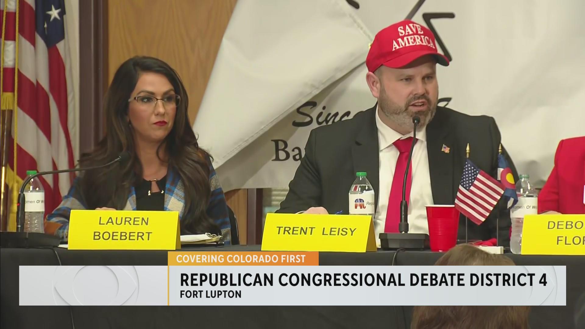 Lauren Boebert takes part in first debate since switch to Colorado's 4th Congressional District ...