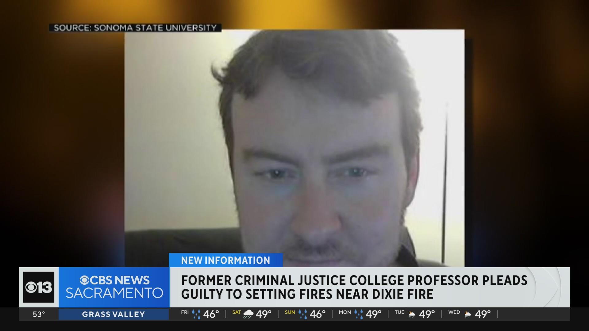 Former criminal justice college professor pleads guilty to setting ...