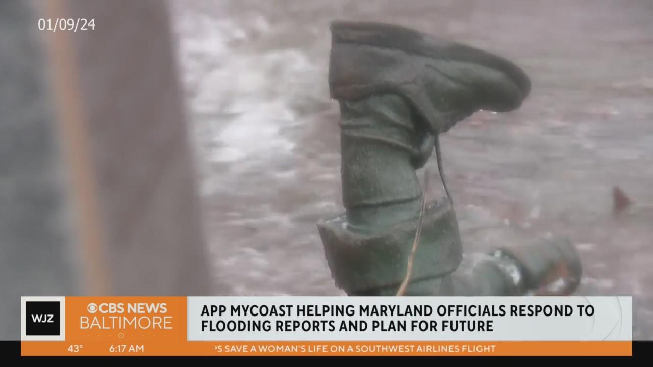 App helps Maryland agencies track flooding, plan for future - CBS Baltimore