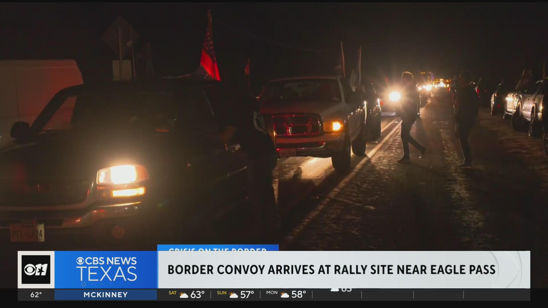 Convoy of demonstrators ready for Texas border rally Saturday - CBS Texas