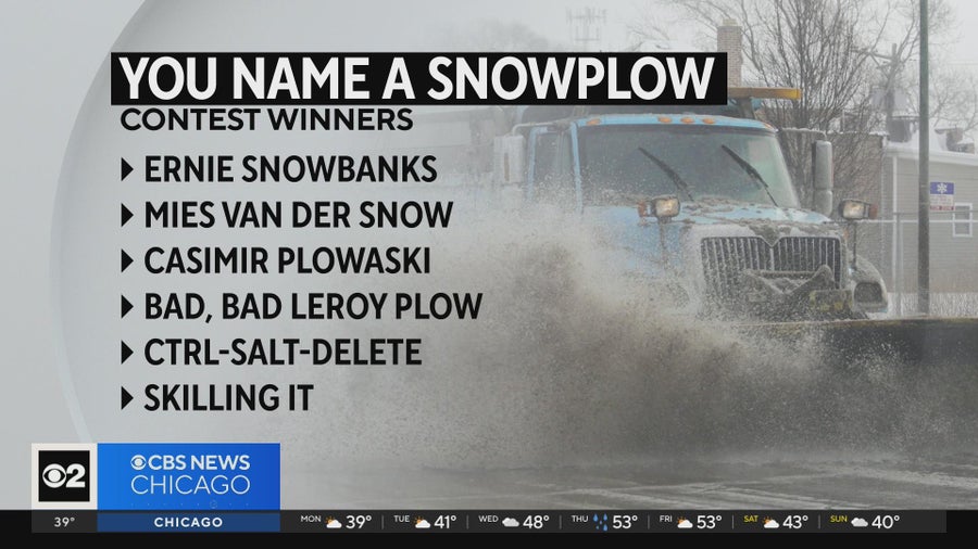 Chicago announces winners of second annual snowplow naming contest ...