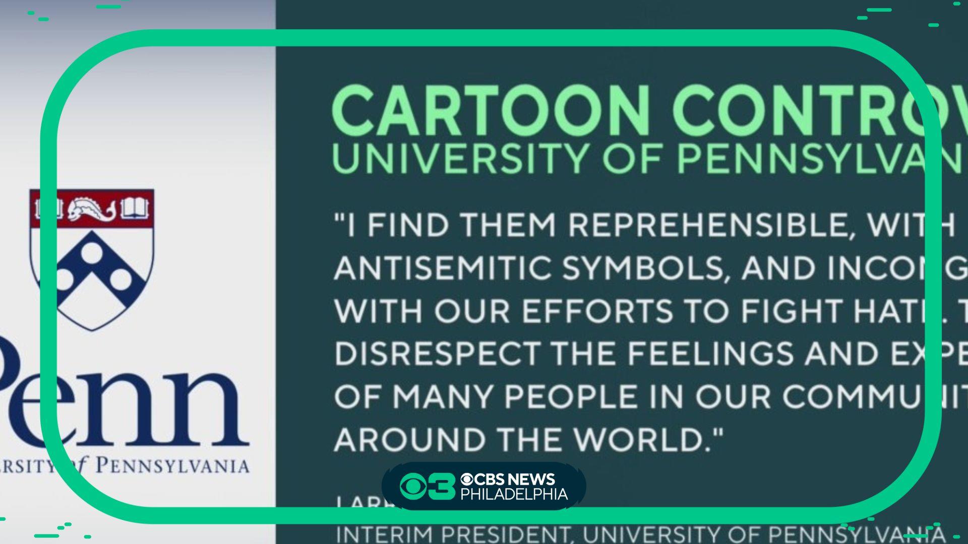 Penn's interim president calls lecturer's political cartoons ...