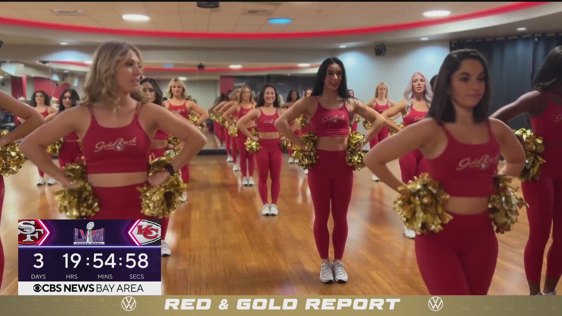 Gold Rush cheerleaders prepared to hype up 49ers, fans at Super Bowl ...