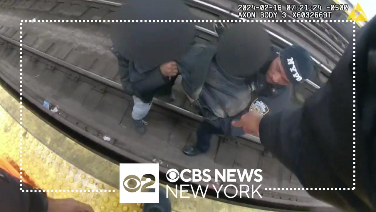 NYPD officers describe heroic response to man who fell onto Washington Heights subway tracks ...