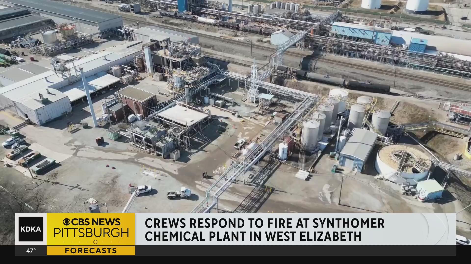 Fire crews respond to fire at Synthomer Chemical plant in West ...