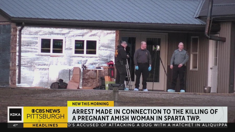 Arrest made in connection to the killing of a pregnant Amish woman in Pennsylvania - CBS Pittsburgh