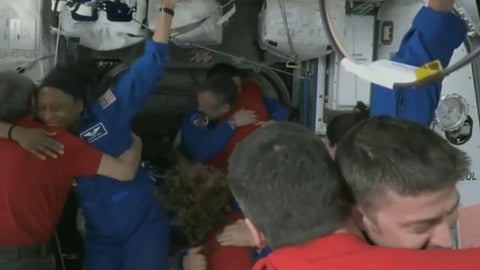 4 International Space Station crew members undock, head for Tuesday ...