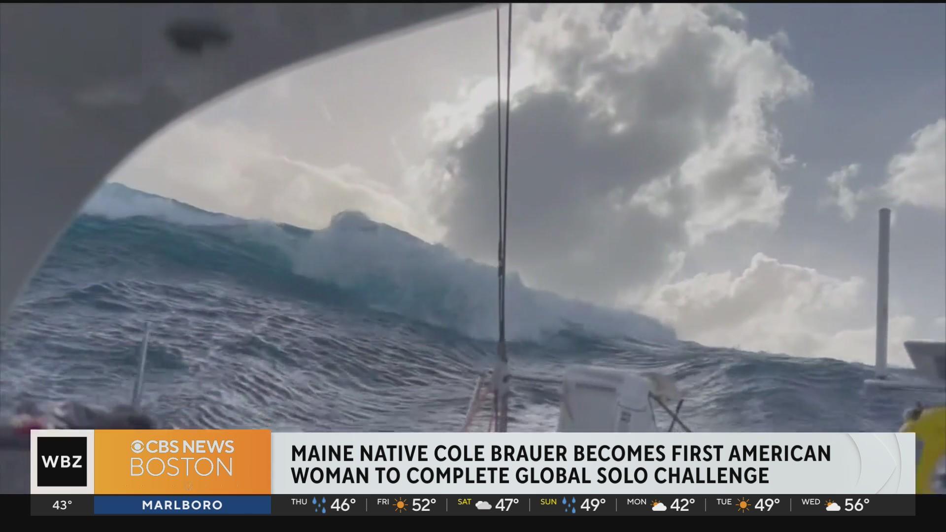 Maine sailor Cole Brauer now first American woman to race solo around ...