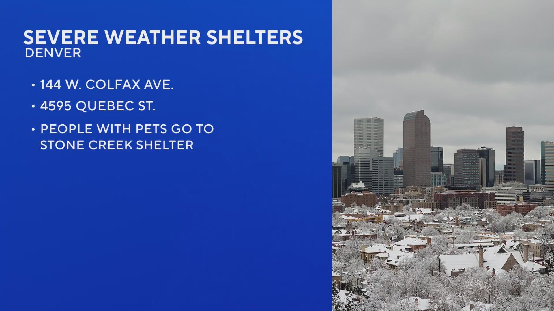 Denver activates severe weather shelter plan ahead of approaching ...