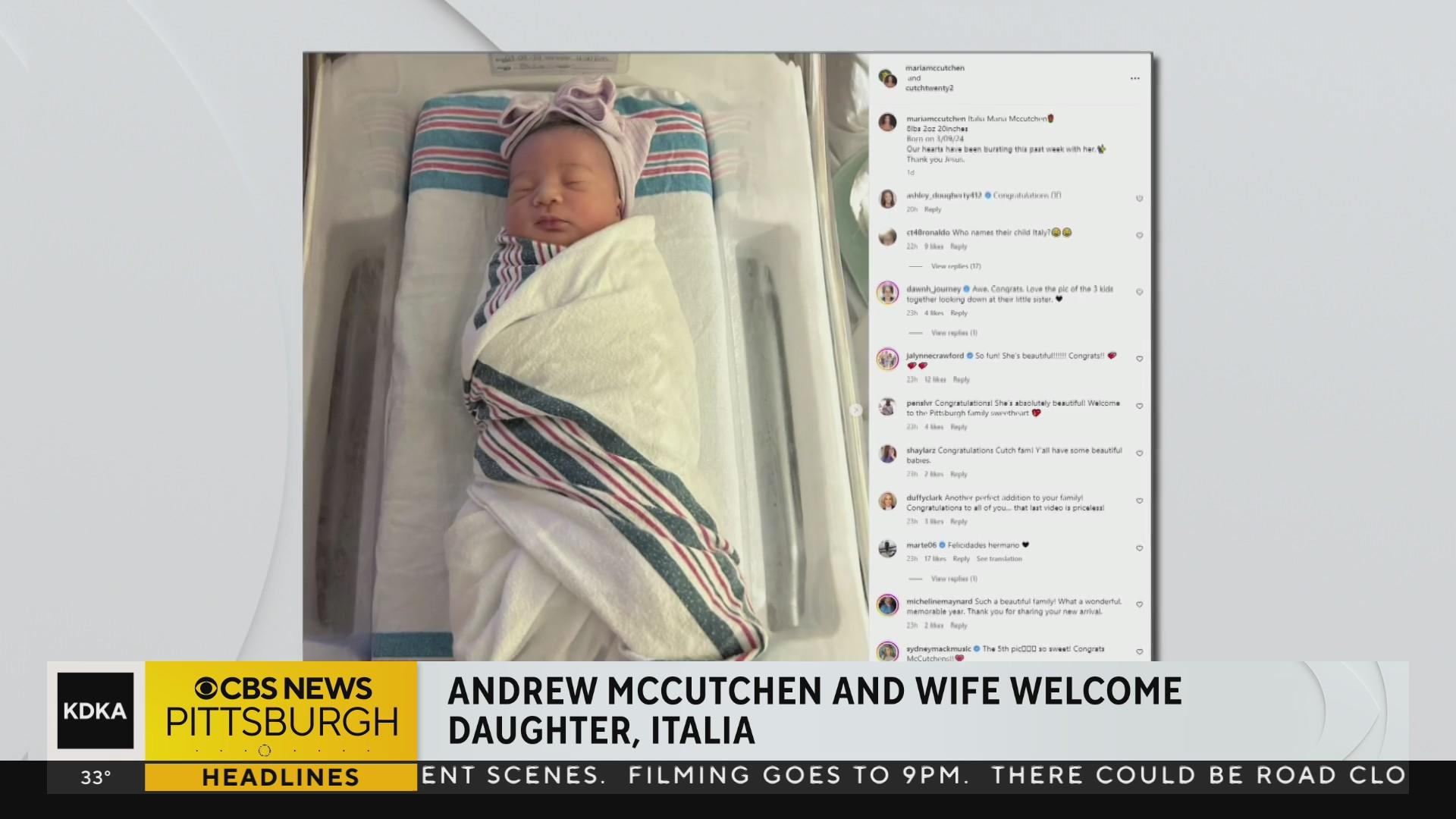 Andrew McCutchen and wife Maria welcome 4th child - CBS Pittsburgh