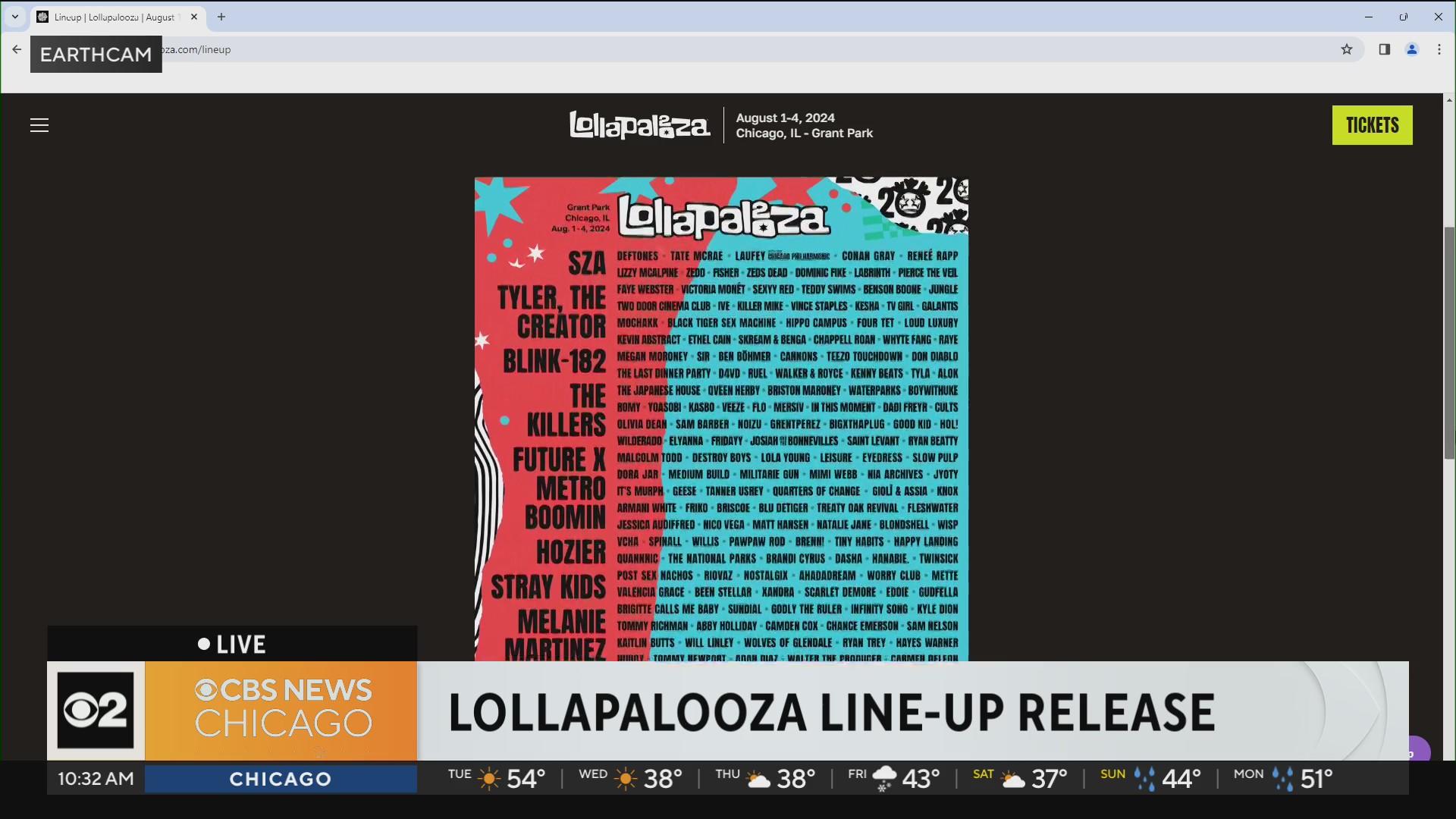 SZA, Tyler the Creator, Blink-182 among headliners on Chicago's ...