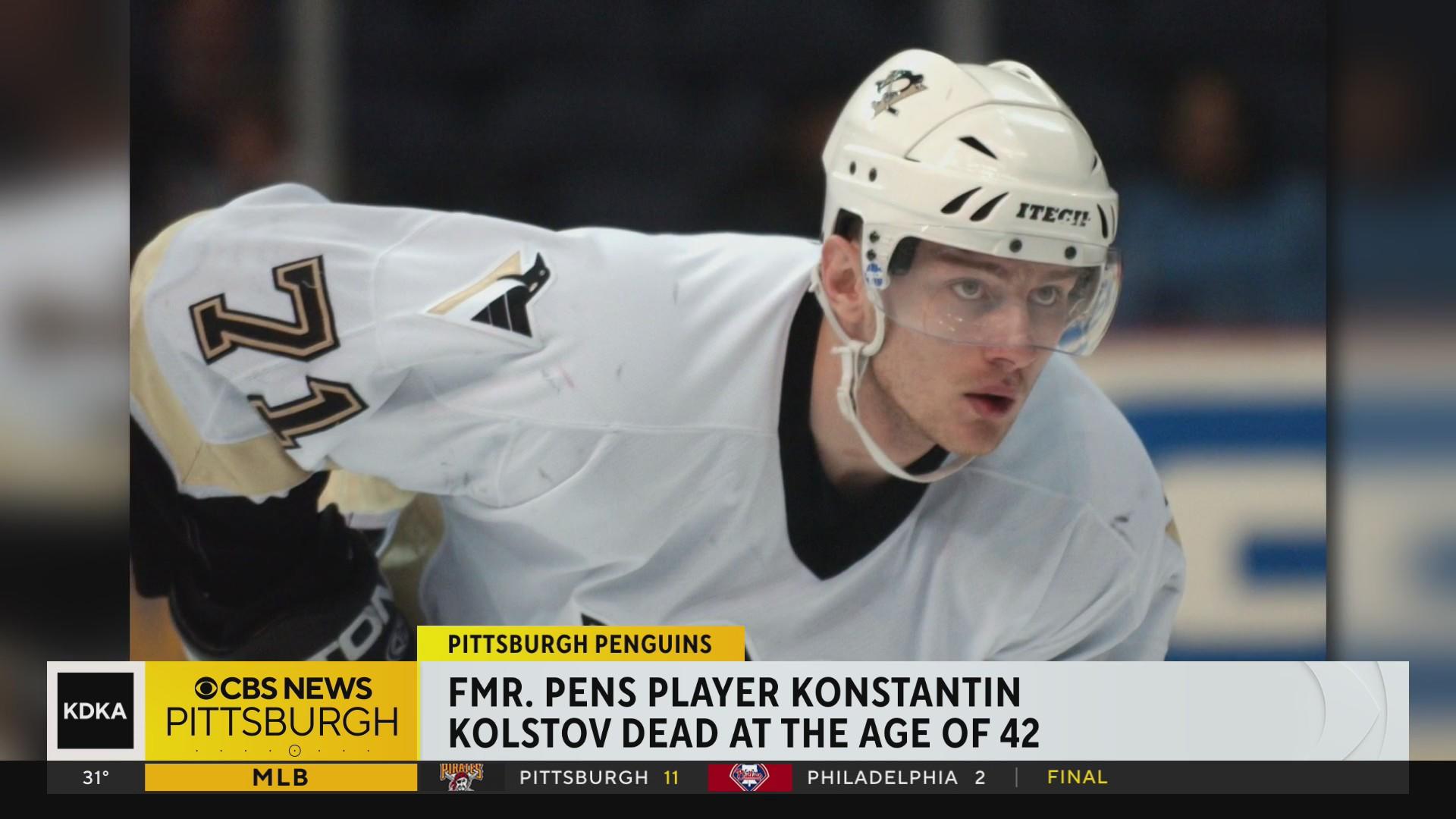 Former Penguins player Konstantin Koltsov dead at the age of 42 - CBS ...