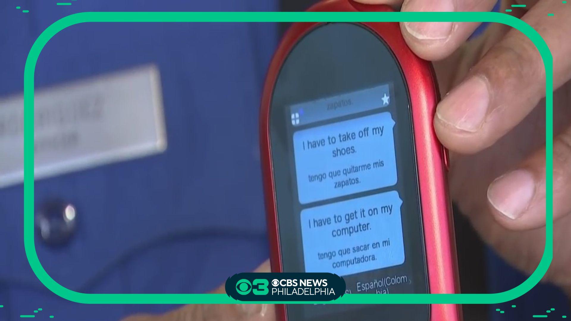 Pocketalk helping non-English speakers navigate Philadelphia International Airport - CBS ...