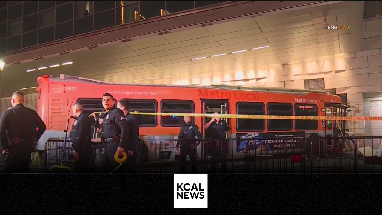 Hijacked Metro bus crashes into DTLA Ritz-Carlton, driver and woman ...