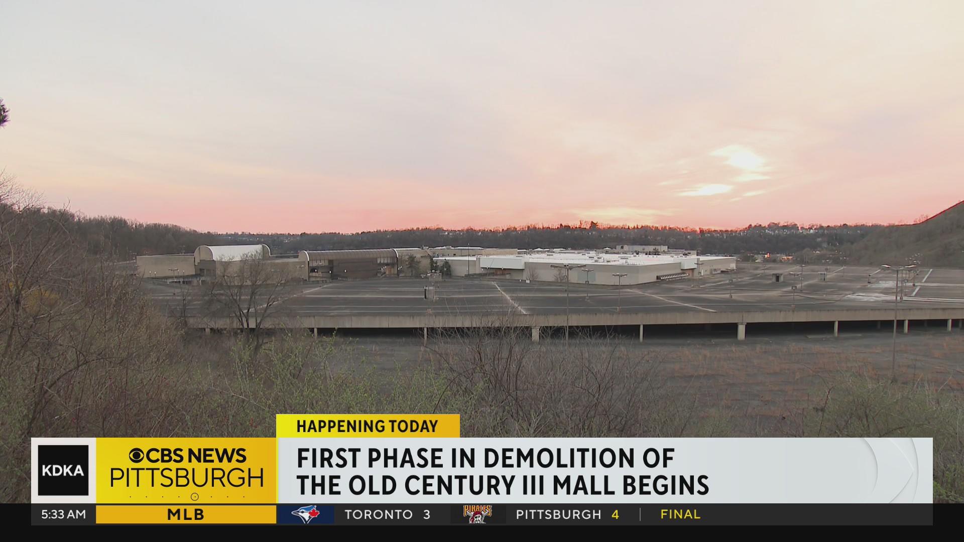 First phase of demolition set to begin at Century III Mall - CBS Pittsburgh