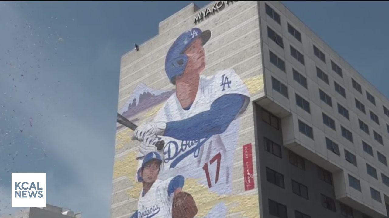 See the newly unveiled Shohei Ohtani mural in Los Angeles - CBS Los Angeles