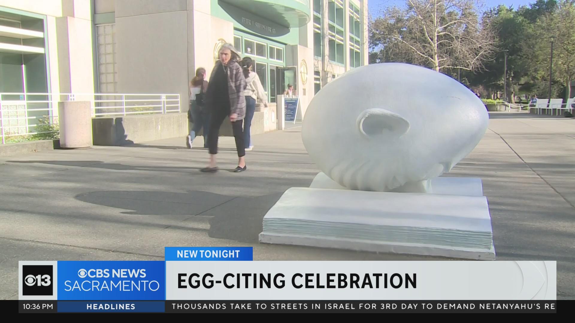 UC Davis celebrates 30th anniversary of Robert Arneson's Eggheads - CBS ...