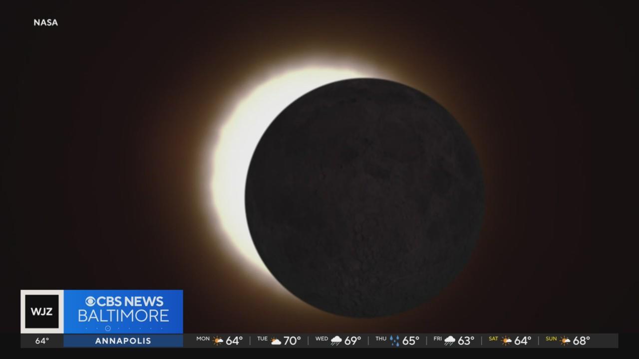 How much of the solar eclipse will be seen in Maryland, and at what ...