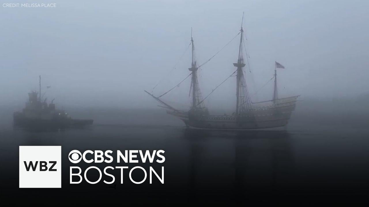 Mayflower II passes through Cape Cod Canal on its journey to Plymouth ...