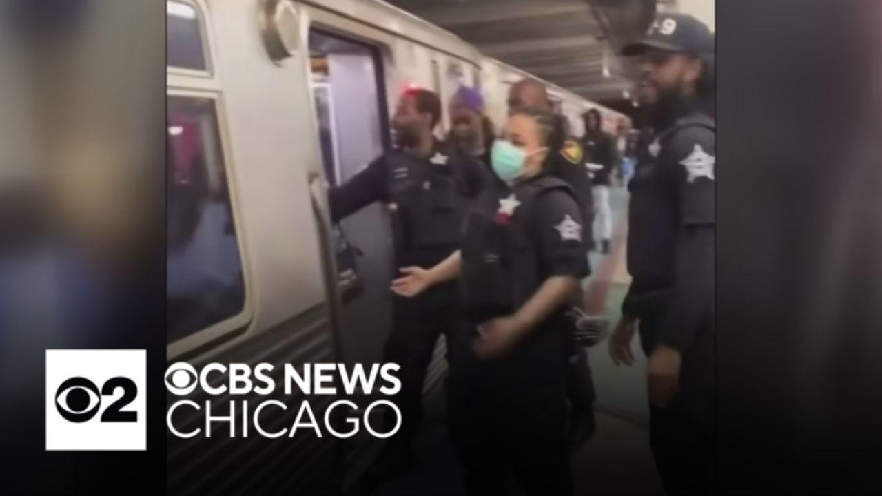Fight on CTA Red Line train in Chicago caught on video - CBS Chicago