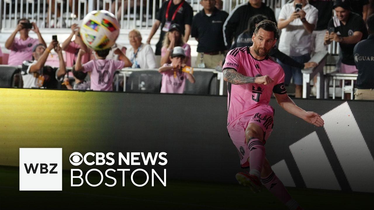 Messi scores twice in 4-1 win over Revolution in front of record crowd ...